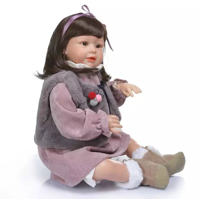 Jual Boneka Reborn big size 70cm cloth body Beautiful Little Girl ...