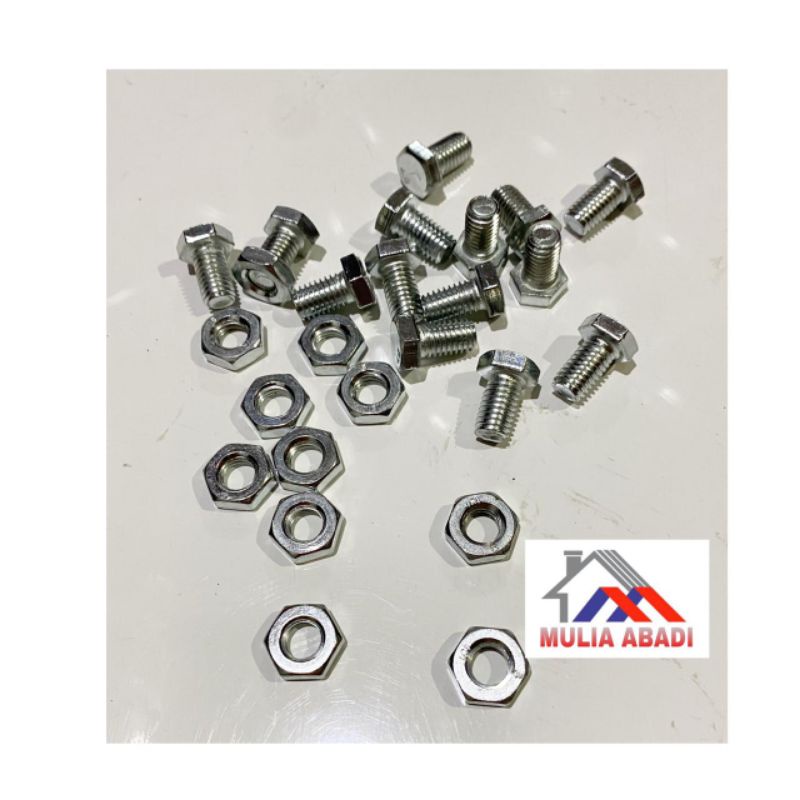 Jual Mur Baut Siku Lubang /Baut Siku Lobang Besi Rak stanlis | Shopee Indonesia