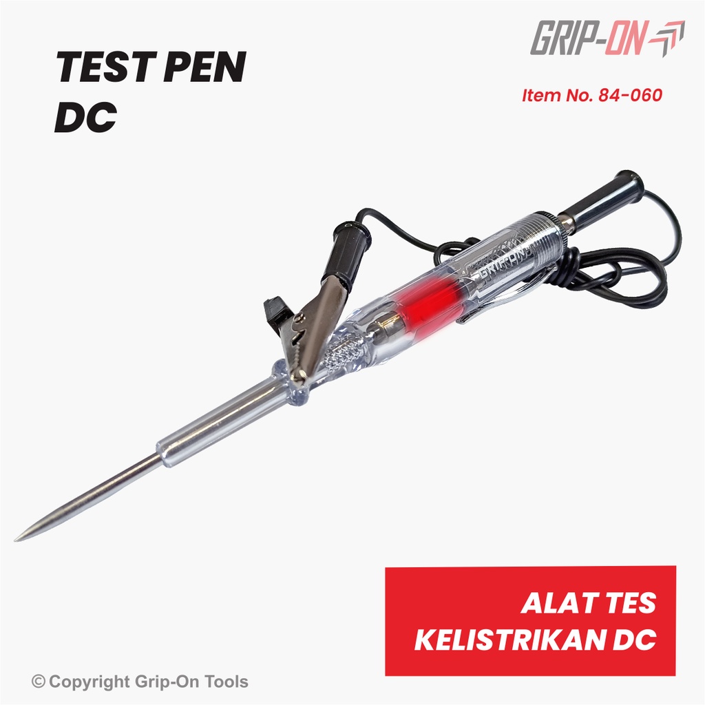 Jual Grip-On Test Pen Dc - Automotive Voltage Tester Obeng Tespen ...