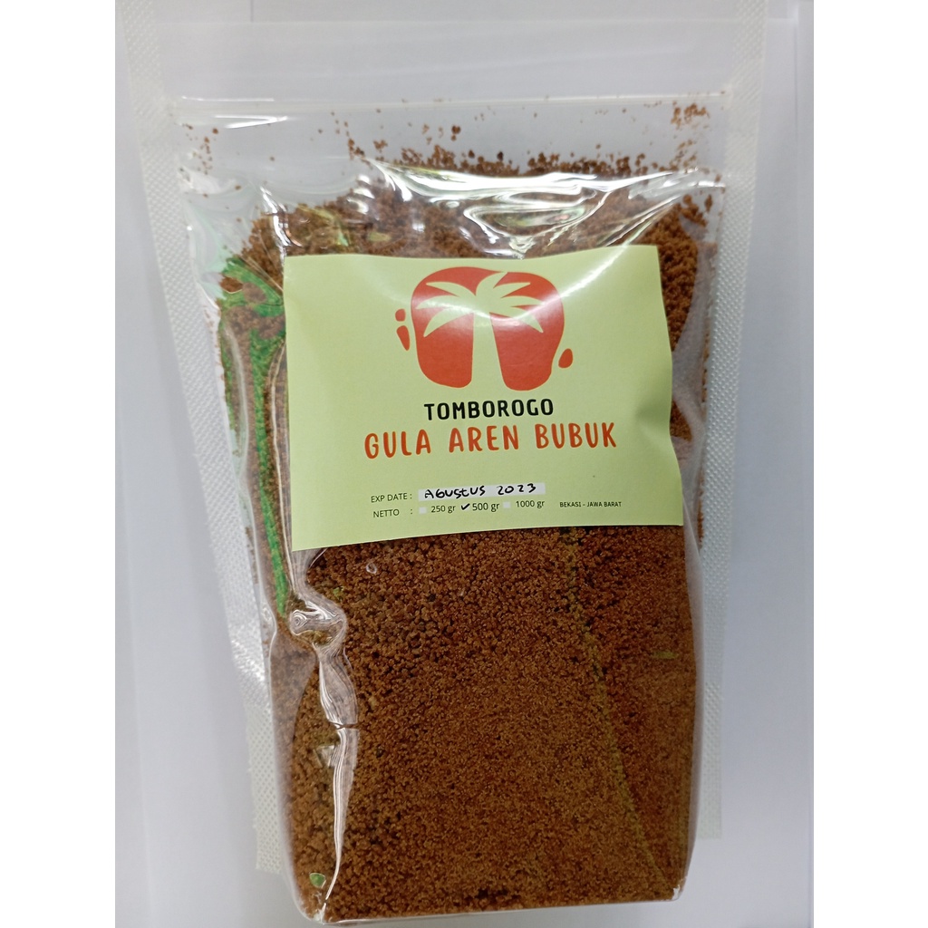 Jual Gula Aren Bubuk Organik 500 Gr / Gula Semut 100% Original Grade A ...