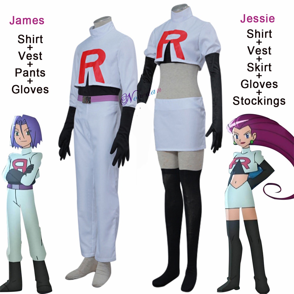 Jual PreOrder Anime Jessie James Cosplay Costume Team Rocket Jessie ...