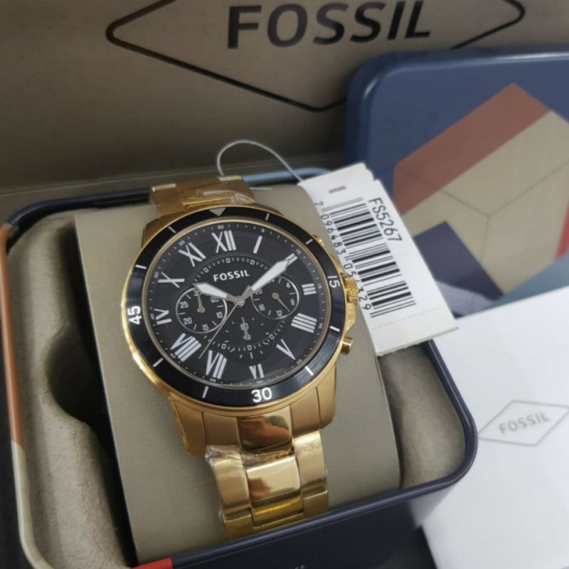 Jual Jam tangan Chronograph F0SSIL Grant FS5267 FS 5267 Stainless ...