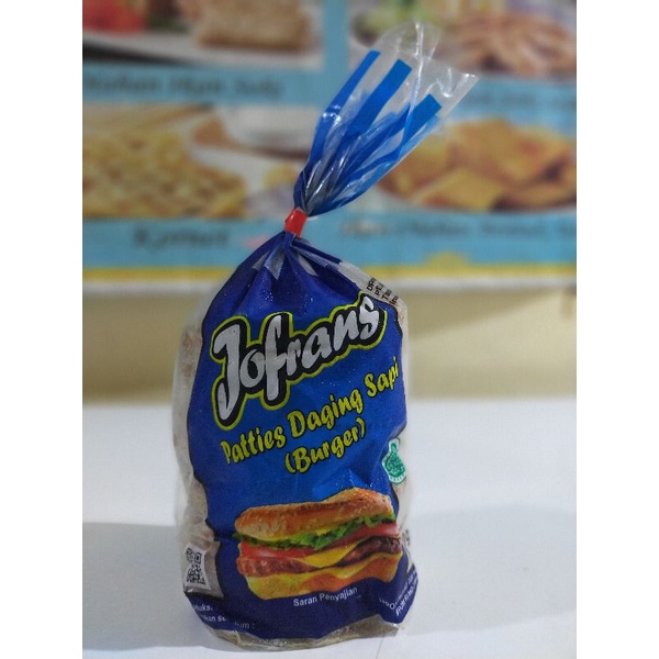 Jual Patties daging sapi burger Jofrans isi 15pc 900g | Shopee Indonesia