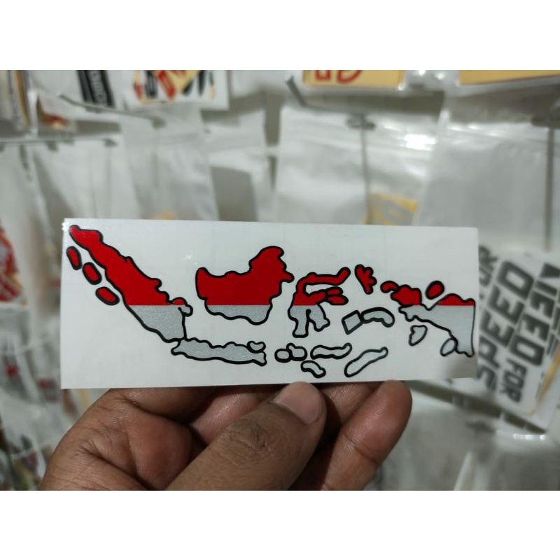 Jual STICKER PETA INDONESIA STIKER CUTTING | Shopee Indonesia