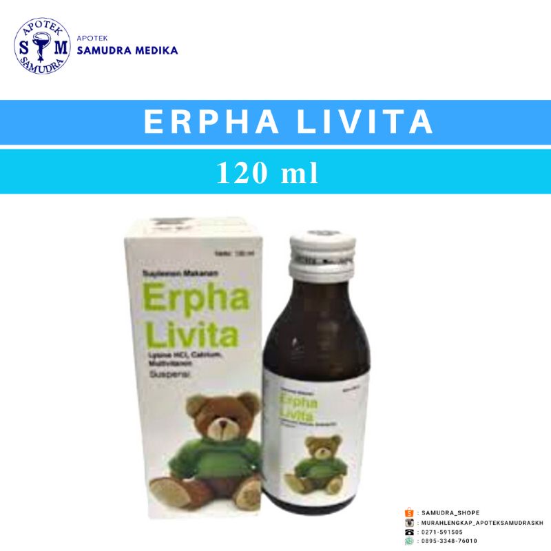 Jual ERPHA LIVITA SYRUP (120 ml) | Shopee Indonesia