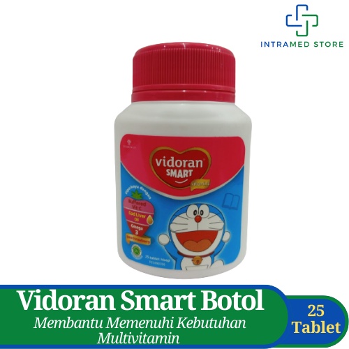 Jual Vidoran Smart Botol Isi 25 Tablet - Multivitamin Anak Rasa ...