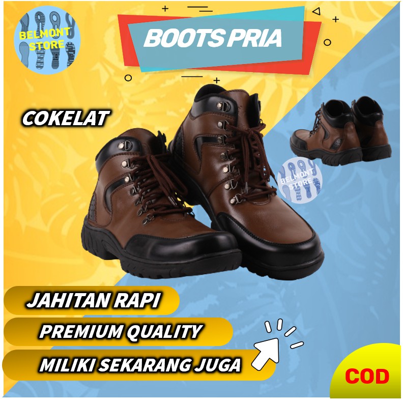 Jual Sepatu Safety Sefty Sefti Septi Sapety Kerja Lapangan Proyek Pria ...