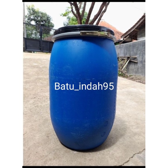 Jual Drum Plastik - Tong Air - Tong Plastik 120 Liter Plus Tutup Clam ...