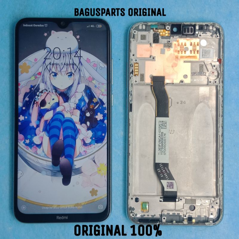 Jual LCD TS TOUCHSCREEN FULLSET FRAME XIAOMI REDMI NOTE 8 ORIGINAL ...