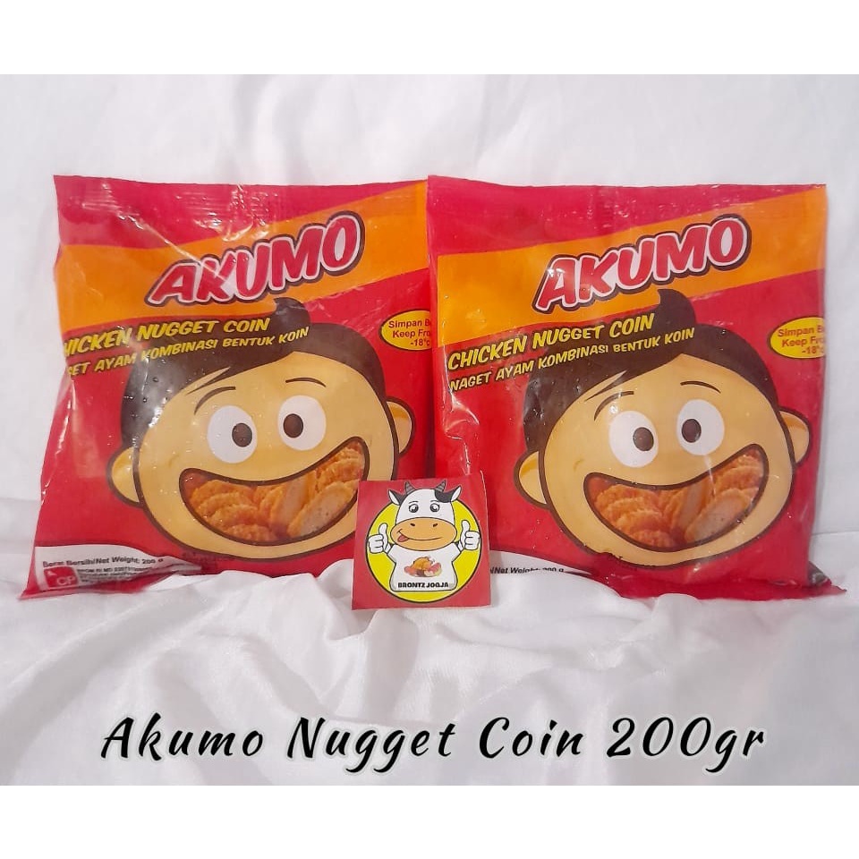 Jual AKUMO CHICKEN NUGGET COIN 200GR - FROZEN FOOD - BRONTZ JOGJA ...