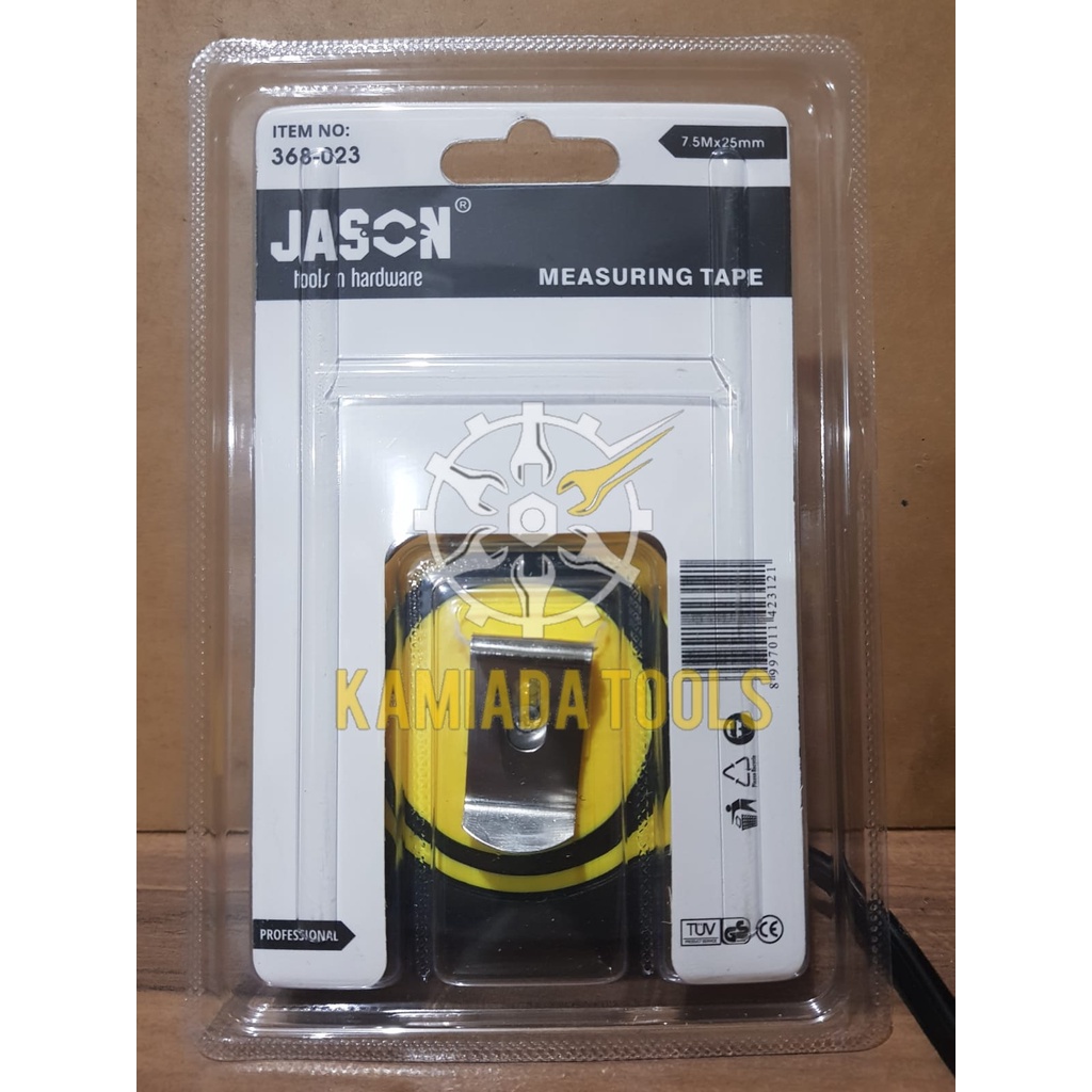Jual Meteran Roll Jason Kuning 7,5 MTR ( 368-023 ) | Shopee Indonesia