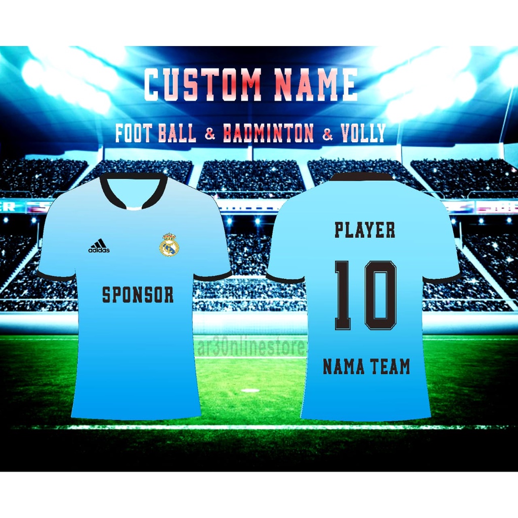 Jual Request sablon nama nomor nama pb/team/club nama sponsor logo dan ...