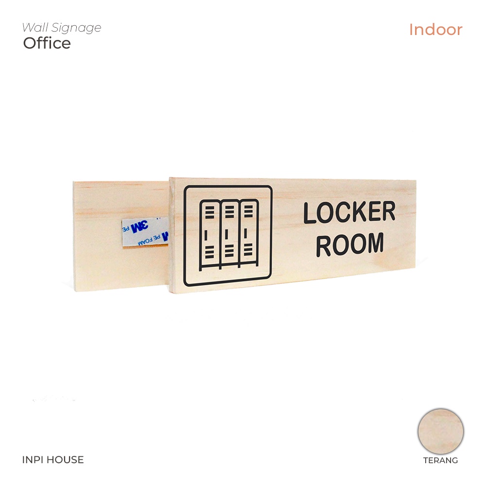 Jual sign system locker room - penanda ruang loker - wall sign - locker ...