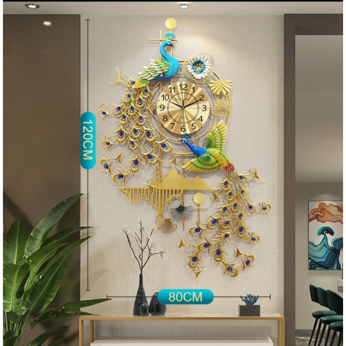 Jual Jam impotr jam dinding merak rumah modern kepribadian kreatif mode ...