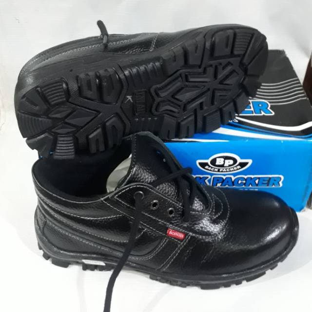 Jual Sepatu safety kulit asli BACK PACKER original safety shoes ...