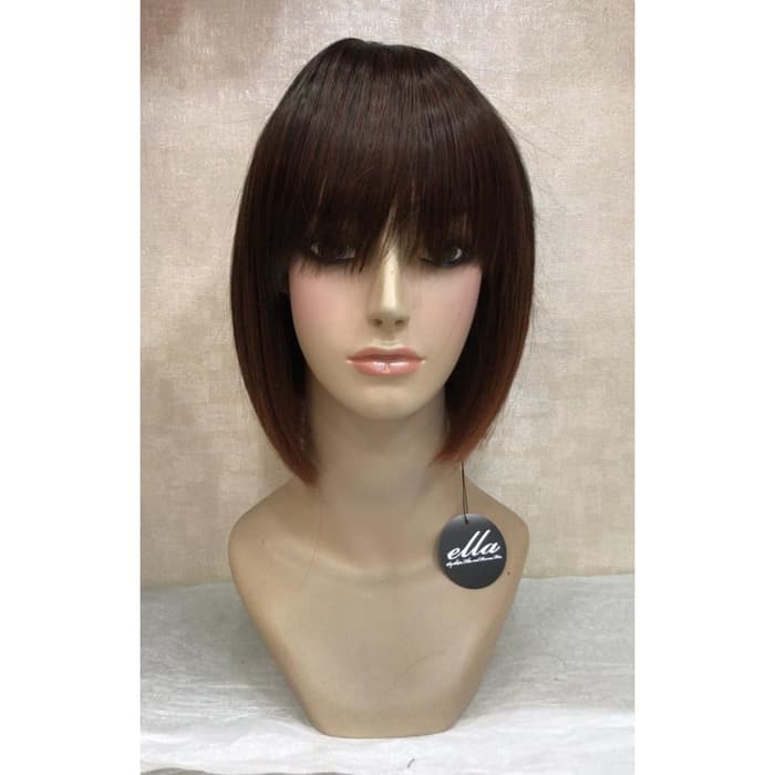 Jual wig rambut palsu wanita fiber FB10630 LIGHT BROWN | Shopee Indonesia