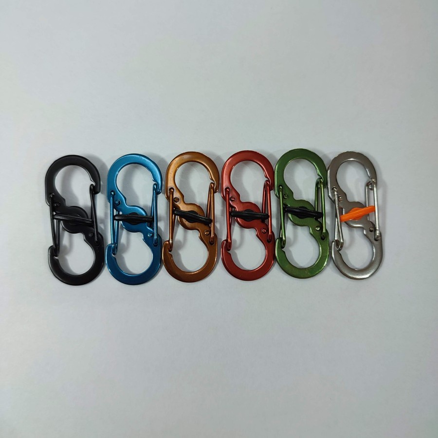 Jual Gantungan Metal S-biner carabiner Premium Quality spring hook with ...