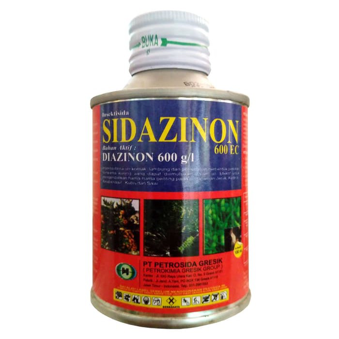 Jual Obat Pertanian Pembunuh Serangga Insektisida SIDAZINON 600 EC ...