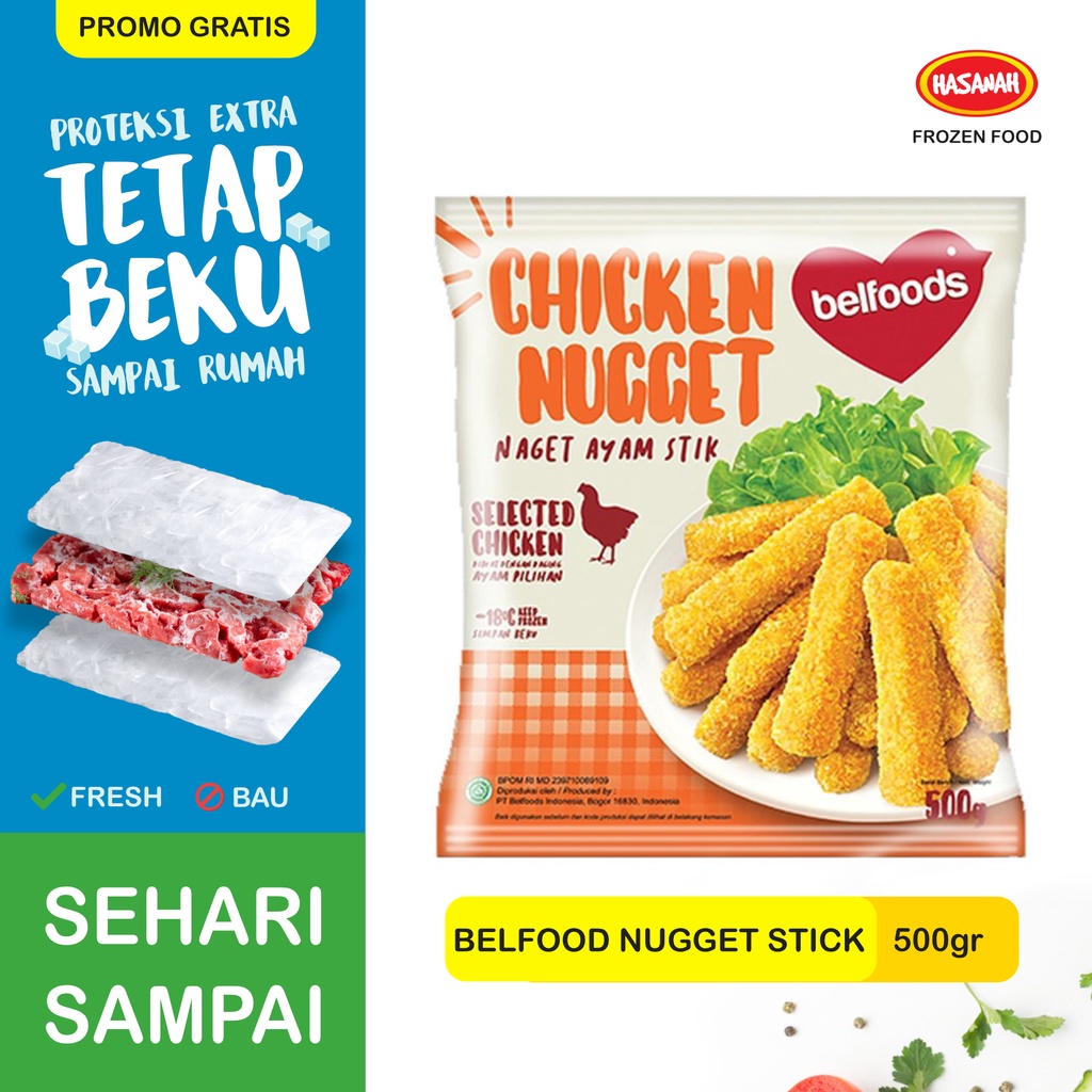 Jual Chicken nugget Stick Belfoods Naget Ayam 170 500 Gr | Shopee Indonesia