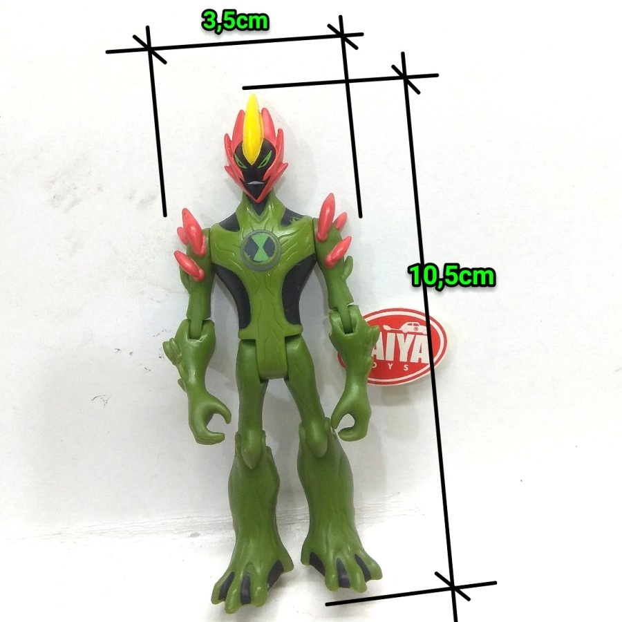 Jual BEN 10 SWAMPFIRE ACTION FIGURE BEN10 ALIEN FORCE ORI buka Omnitrix ...