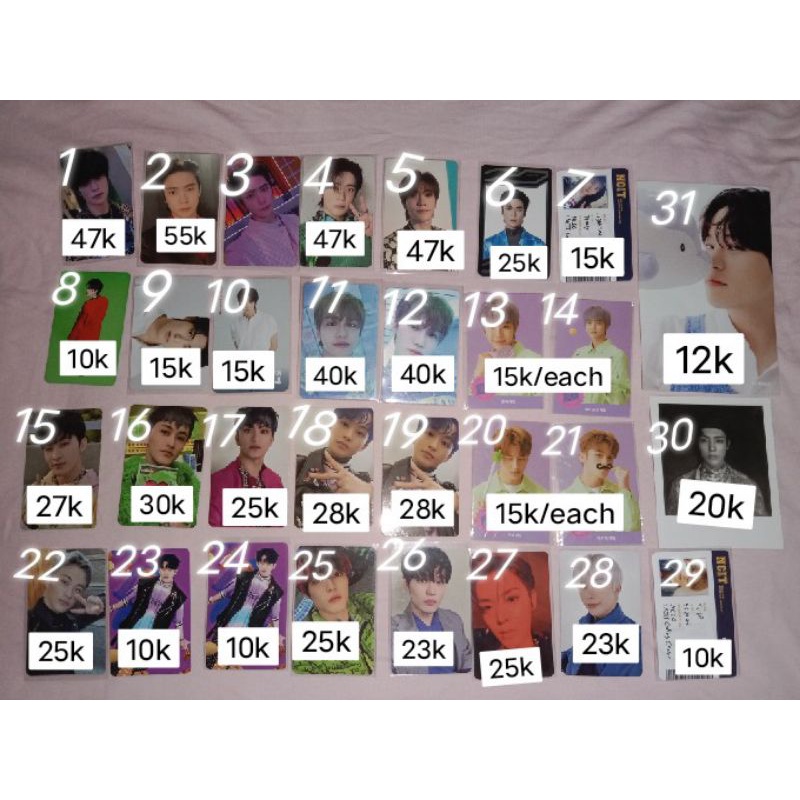 Jual photocard NCT Jaehyun Jaemin Mark Chenle Yuta Jeno Wonwoo | Shopee ...