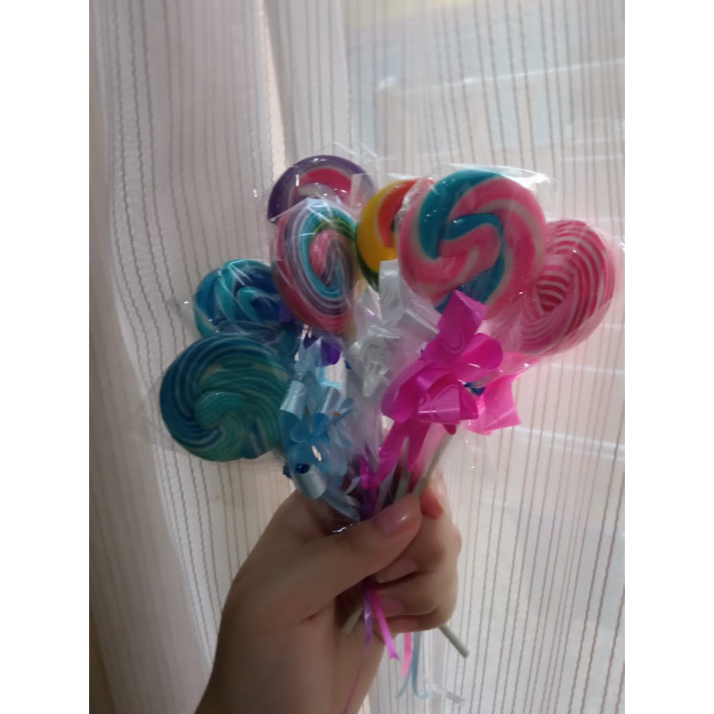 Jual permen lolipop bulat 4 cm (1 pak isi 20) | Shopee Indonesia