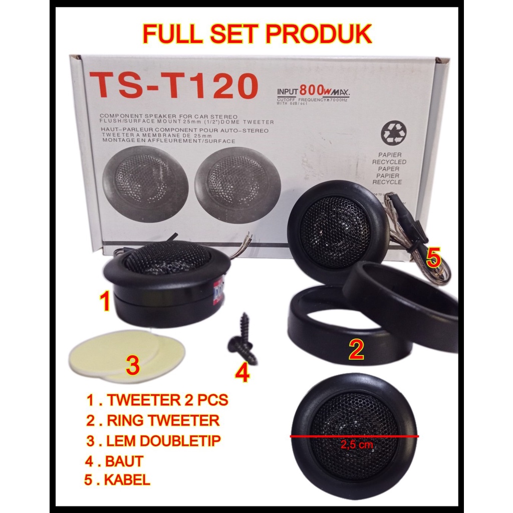 Jual Tweeter TS T120 Speaker Twiter Pioneer | Shopee Indonesia