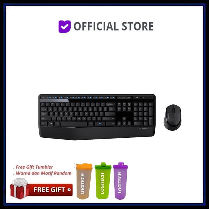 Jual LOGITECH WIRELESS MOUSE KEYBOARD MK345 / COMBO / MK 345 - HITAM ...