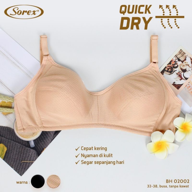 Jual SOREX bra basic Quick dry 02002 Busa Tipis Tanpa Kawat Original ...