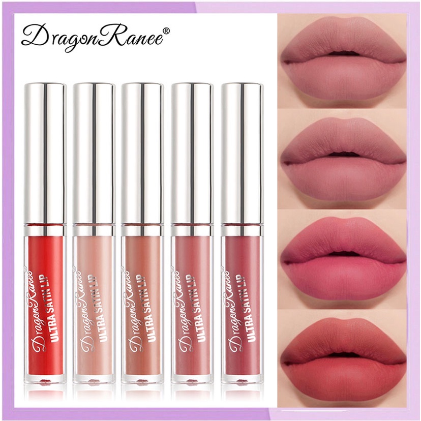 Jual DRAGON RANEE Lipstik Smooth Matte Lipstick Lip Glaze Lipgloss ...