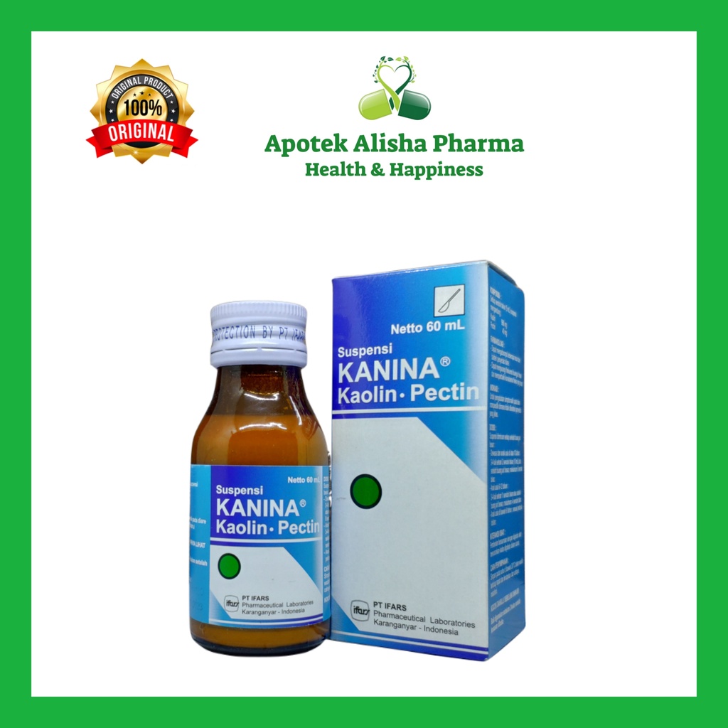 Jual Kanina Suspensi 60ml - Kaolin Pectin Sirup Obat Diare / Mencret / Muntaber Anak | Shopee ...