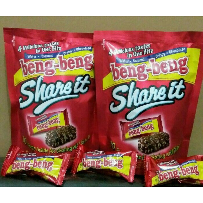 Jual BENG BENG Share It Pouch WAFER choco (isi 10pcs) | Shopee Indonesia