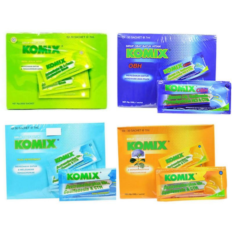 Jual Komix Syrup [7ml x 30 Sachet] ORIGINAL-BPOM | Shopee Indonesia