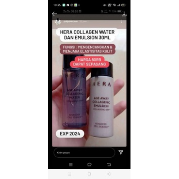 Jual Hera age away water & emulsion 30ml | Shopee Indonesia