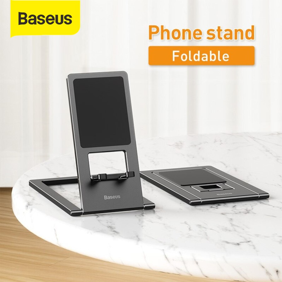 Jual BASEUS PHONE HOLDER STAND FOLDABLE METAL DUDUKAN UNIVERSAL PAD ...
