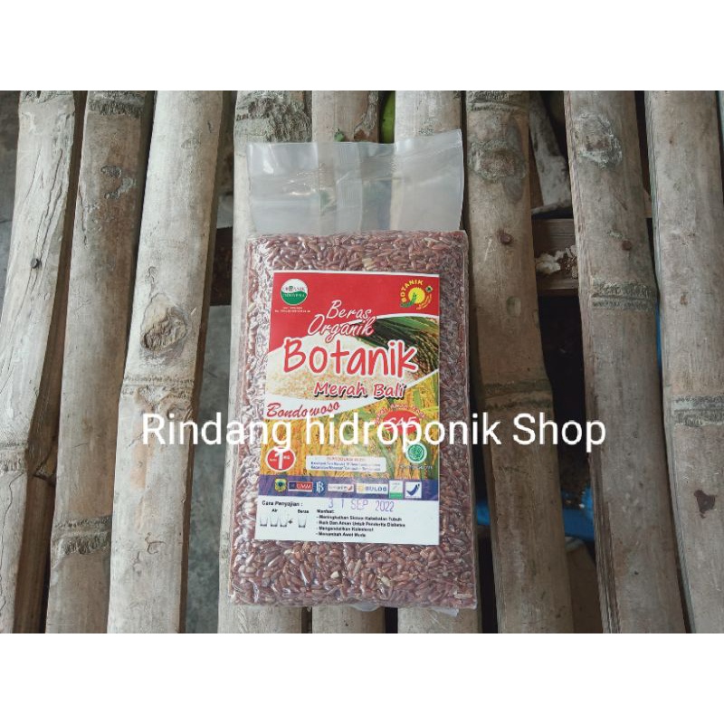 Jual BERAS MERAH BALI ORGANIK PRODUK BOTANIK SNI HALAL MUI BERAT 1kg ...