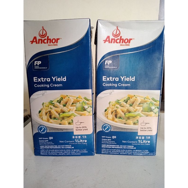 Jual Anchor Extra Yield Cooking Cream 1 liter | Shopee Indonesia