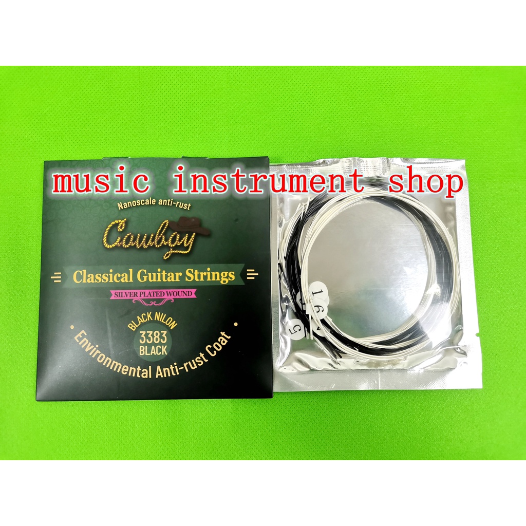 Jual senar Cowboy 3383 black 028-043 classical guitar strings senar ...