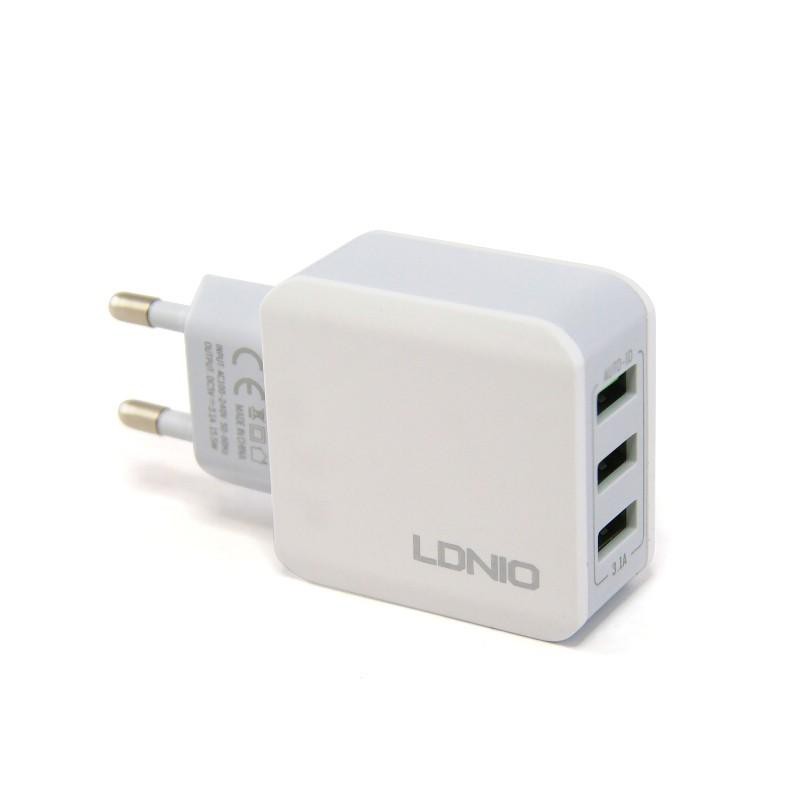 Jual CHARGER MURAH 3 COLOKAN USB LDNIO A3301 3.4A AUTO ID KEPALA ...