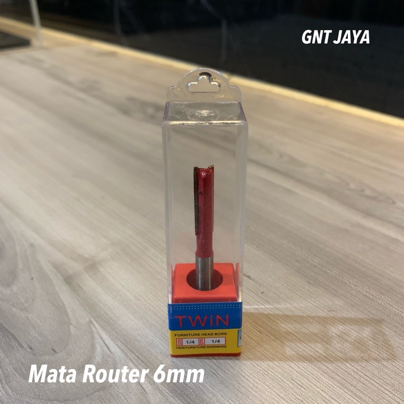 Jual Mata Router Profil Lurus Twin Non bearing Straight Bit trimmer 3mm ...