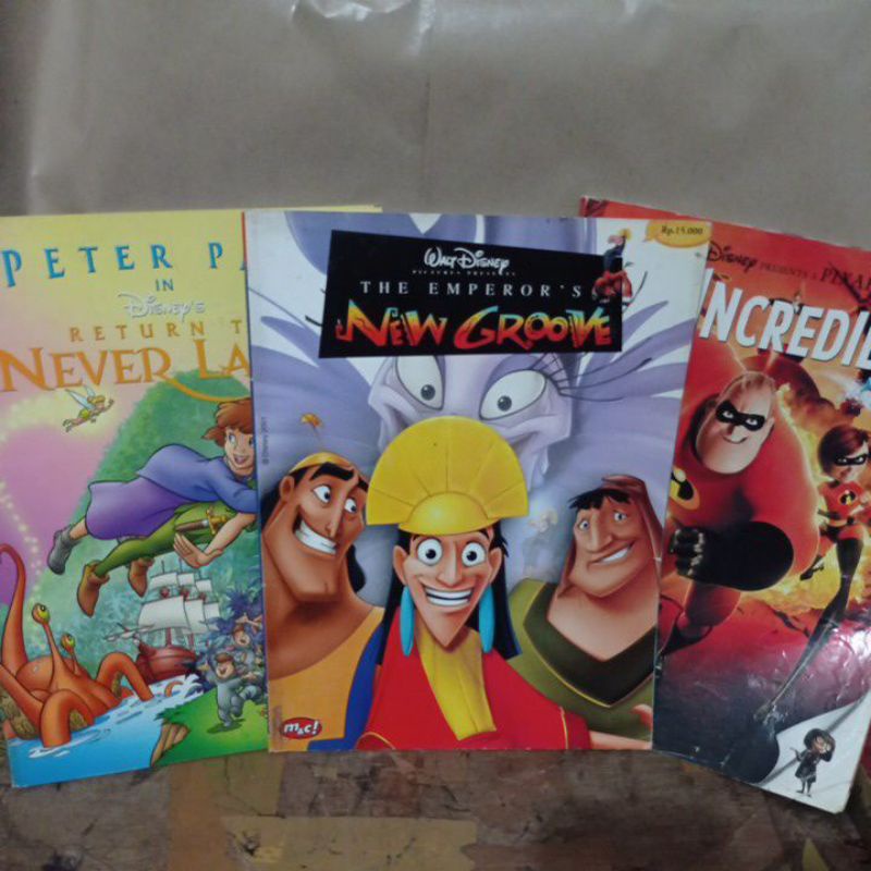 Jual Paket Buku Anak-Anak ( peter pan, the incredibles dan new groove ...