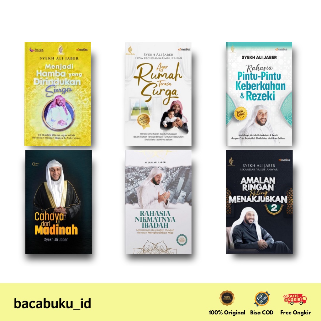 Jual BUKU MENJADI HAMBA YANG DIRINDUKAN SURGA, AGAR RUMAH TERASA SURGA, CAHAYA DARI MADINAH ...