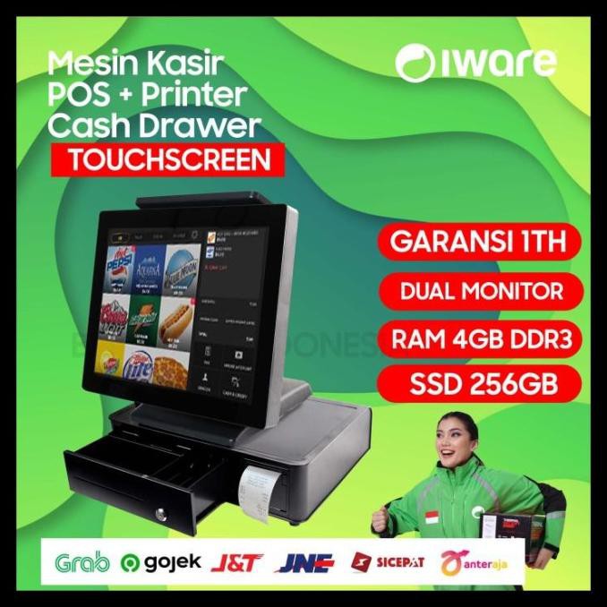 Jual Paket Mesin Kasir Pc Pos All In One Touchscreen Iware Wd-1502 Terbaru | Shopee Indonesia