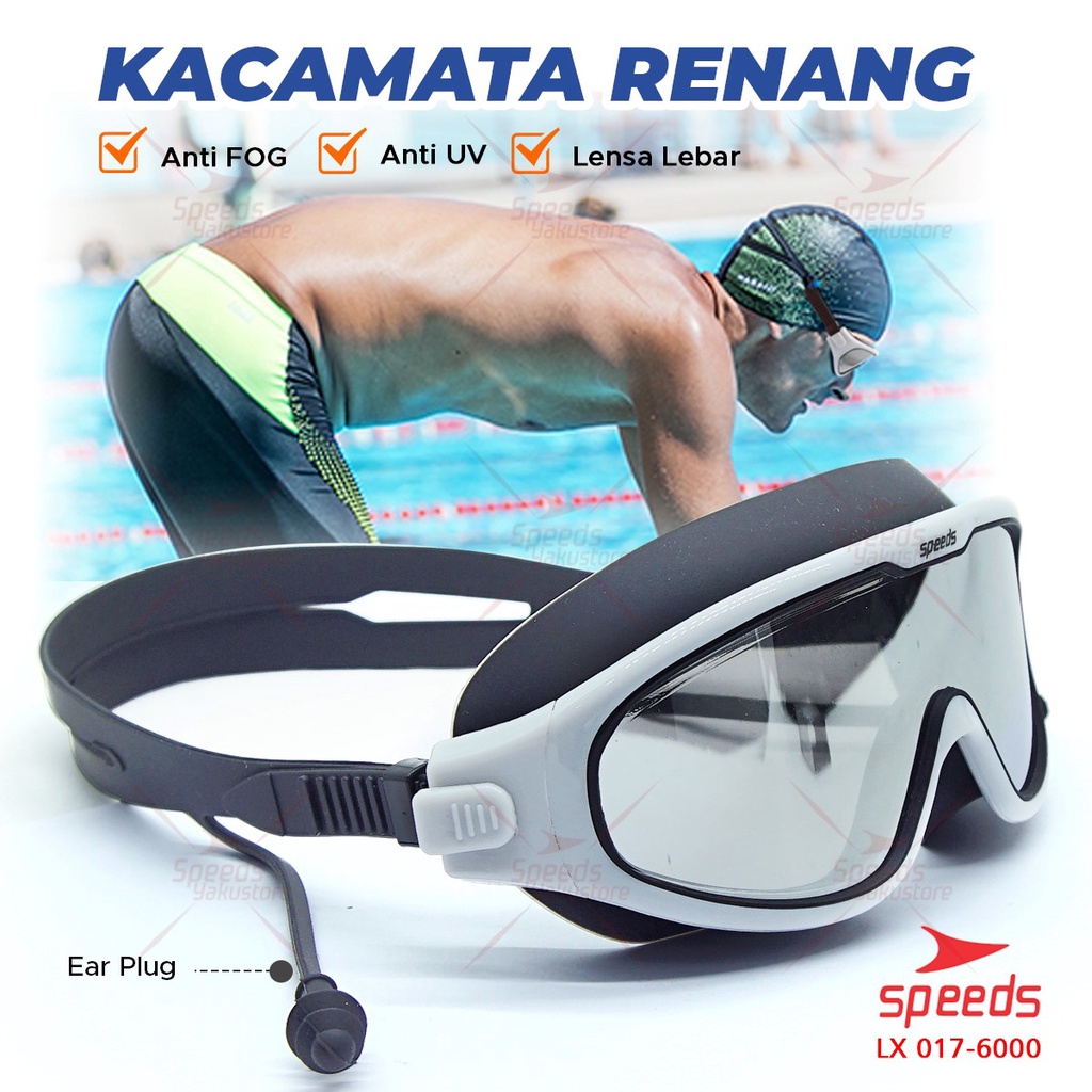 Jual SPEEDS Kacamata Renang Anak Dewasa Swimming Googles Anti Fog Anti ...