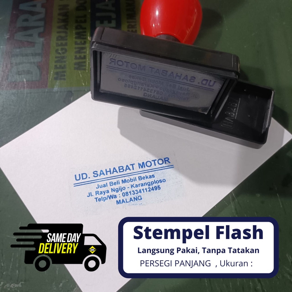 Jual Promo Cetak Stempel FLASH Tinta Stempel | Shopee Indonesia