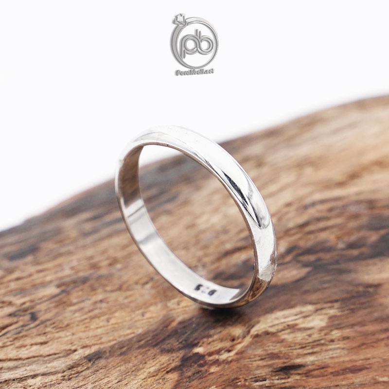 Jual Cincin Simple Pria Wanita Perak 925 Asli Lingkar Polos Midi ...