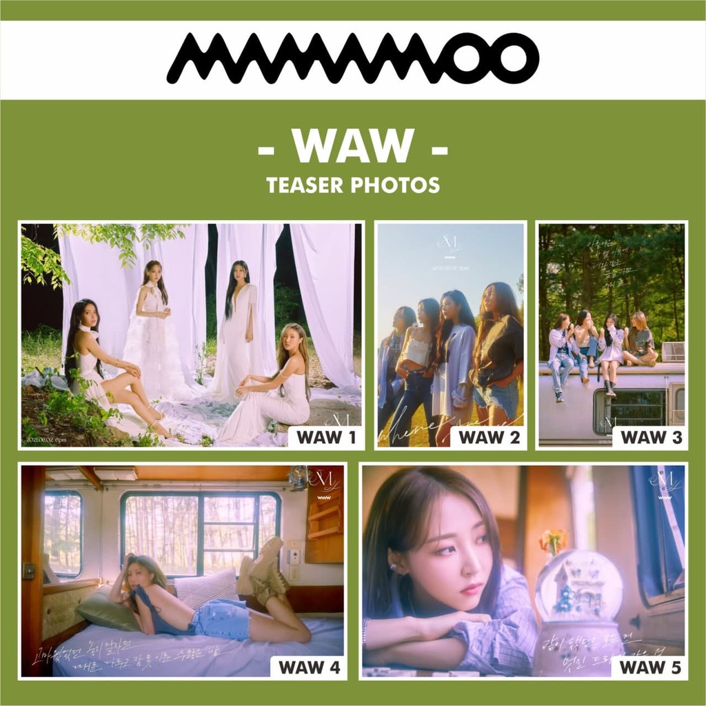Jual POSTER KPOP MAMAMOO -WAW- TEASER PHOTOS | Shopee Indonesia
