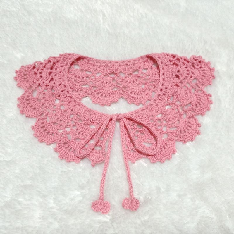 Jual #1 COLLAR CROCHET , KERAH RAJUT , SYAL LEHER RAJUT , RENDA RAJUT ...