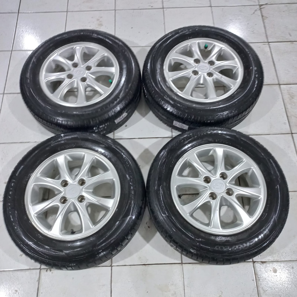 Jual VELG MOBIL BEKAS ORIGINAL AVEGA RING 14 PCD 4X100 + BAN COPOTAN 175 70 R14 DAN 185 70 R14 ...