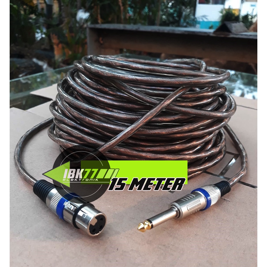 Jual kabel mic transparan 15m kabel microphone 15 meter | Shopee Indonesia